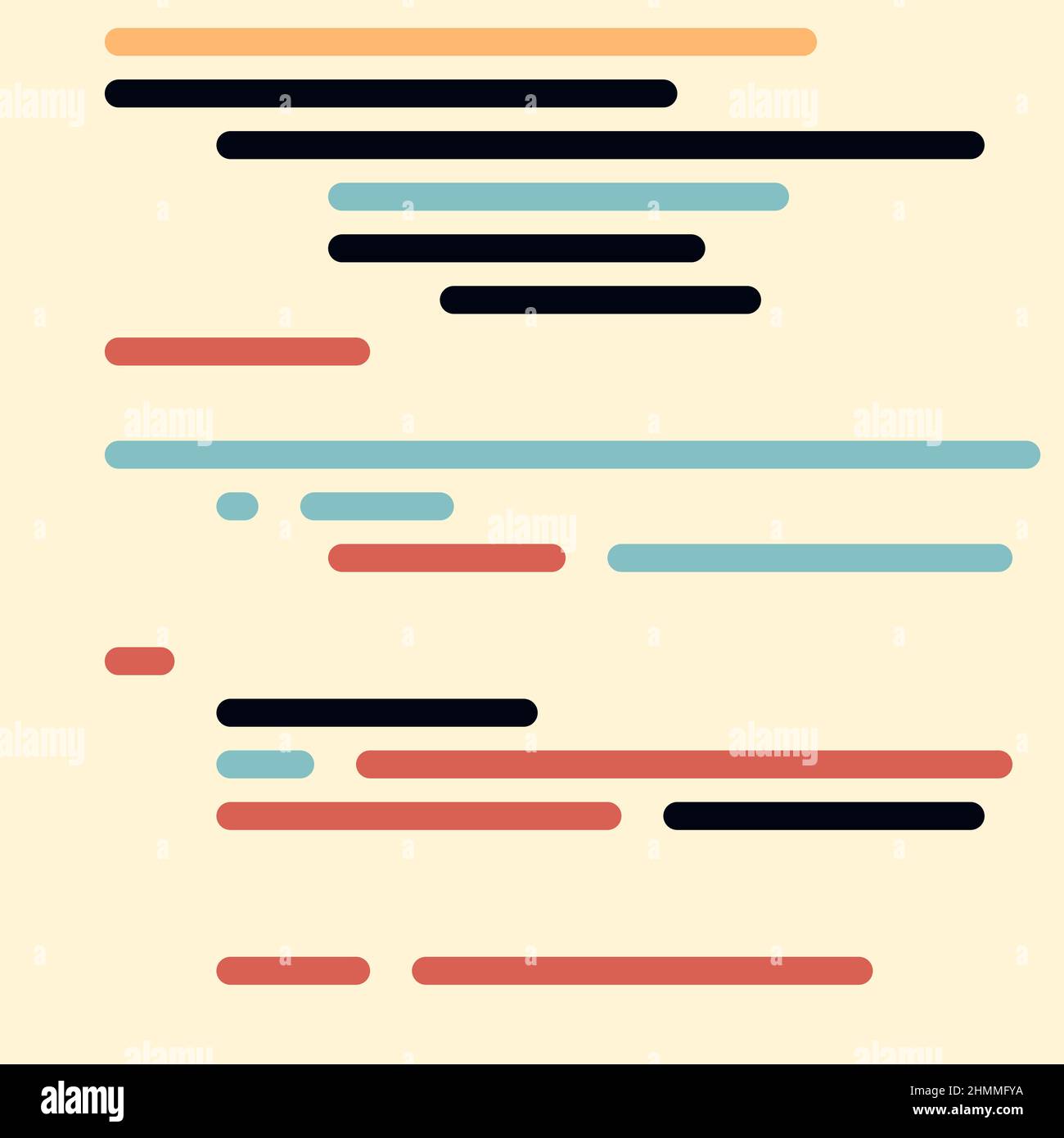 Cartoon coding simulated lines vector illustration Stock Vector Image ...