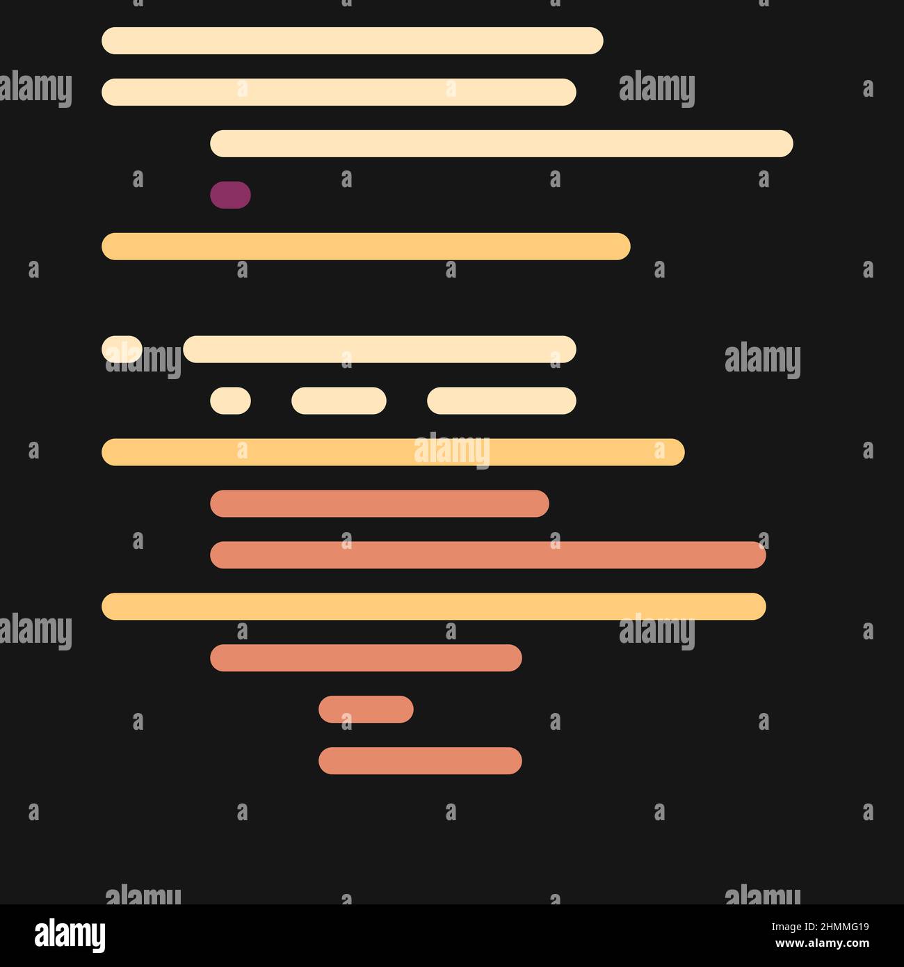 Cartoon coding simulated lines vector illustration Stock Vector Image ...