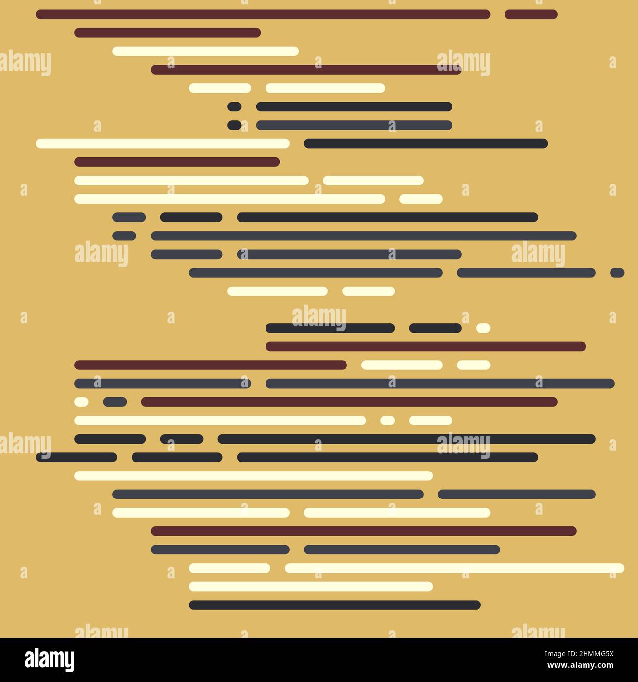 Cartoon coding simulated lines vector illustration Stock Vector Image ...