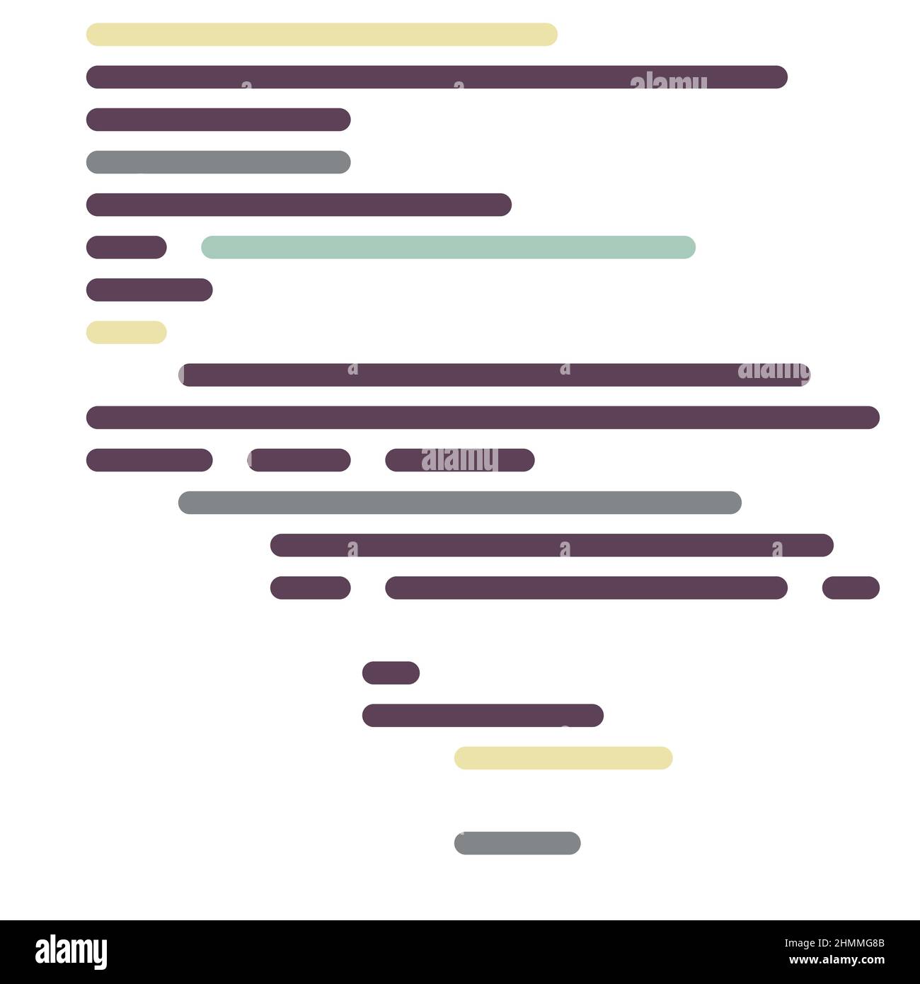 Cartoon coding simulated lines vector illustration Stock Vector Image ...