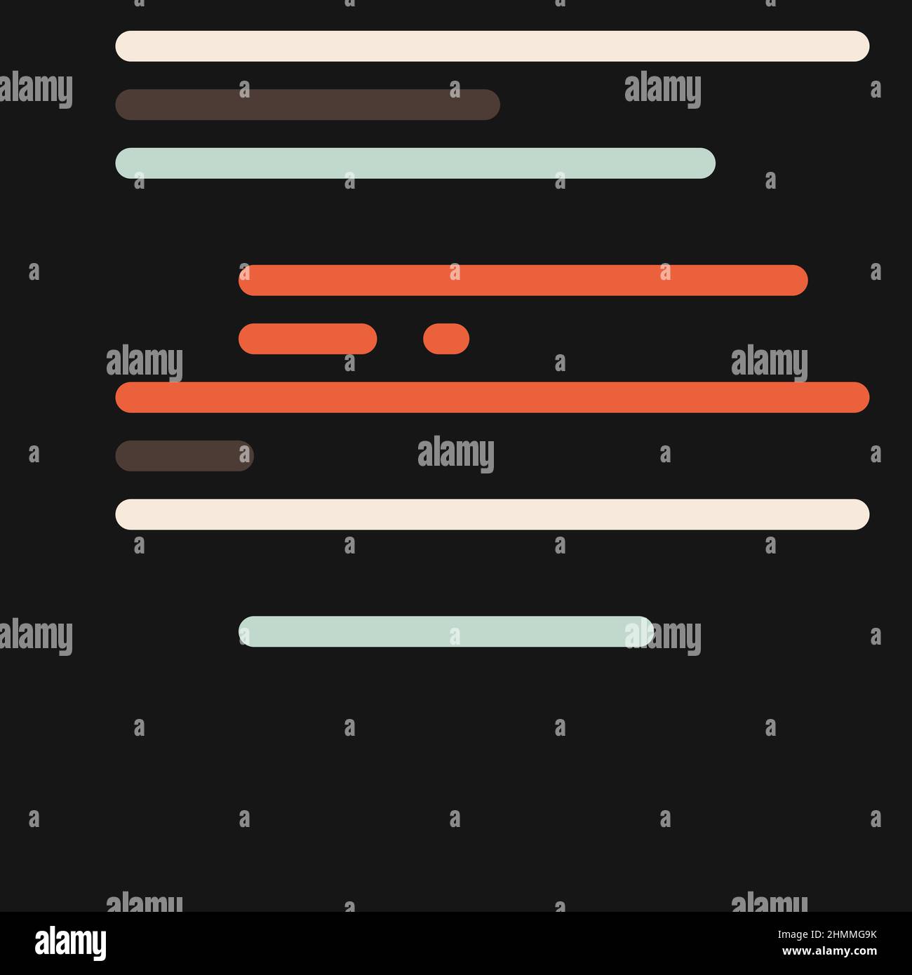 Cartoon coding simulated lines vector illustration Stock Vector Image ...