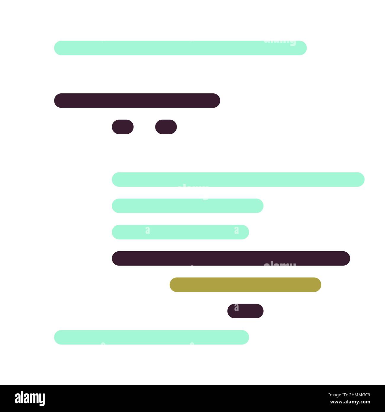 Cartoon coding simulated lines vector illustration Stock Vector Image ...