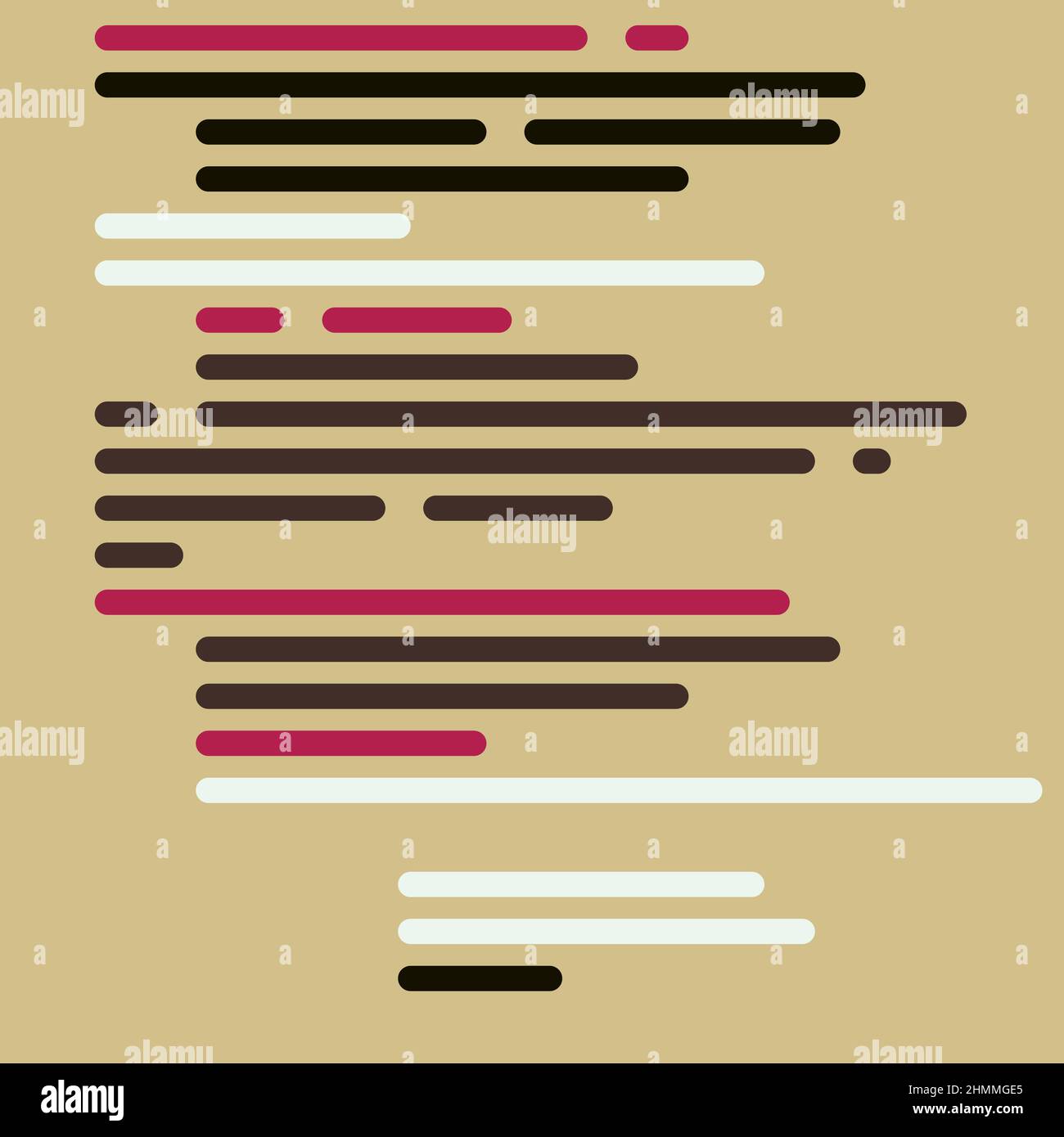 Cartoon coding simulated lines vector illustration Stock Vector Image ...