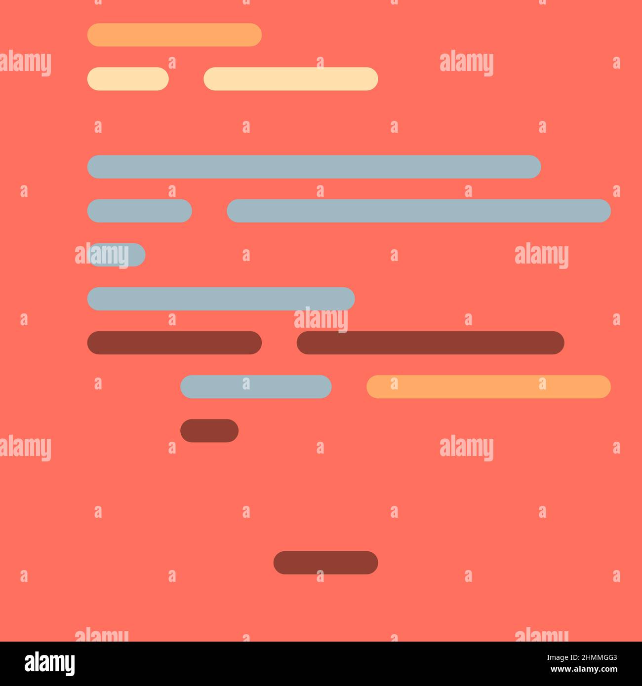 Cartoon coding simulated lines vector illustration Stock Vector Image ...