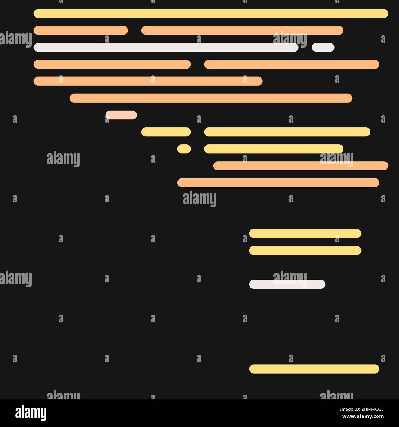 Cartoon coding simulated lines vector illustration Stock Vector Image ...