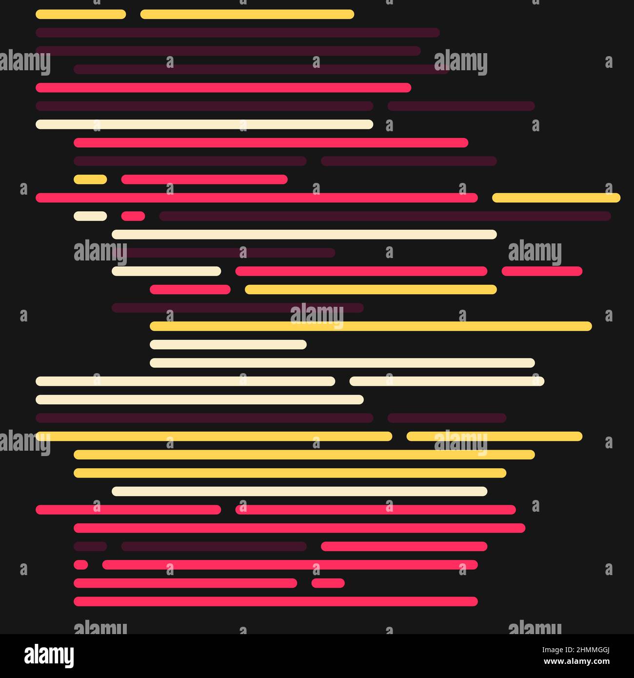 Cartoon coding simulated lines vector illustration Stock Vector Image ...