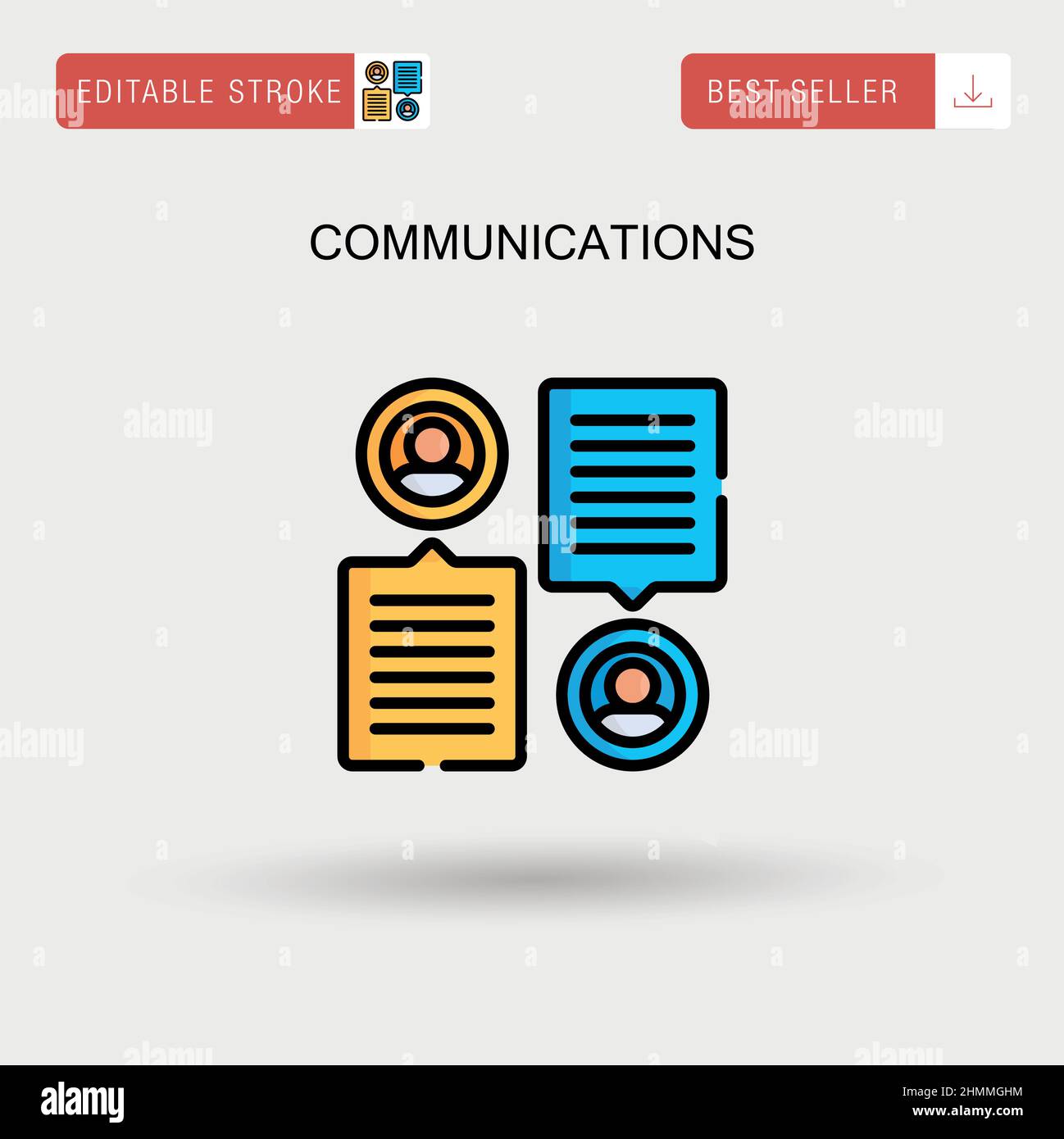 Communications Simple vector icon Stock Vector Image & Art - Alamy