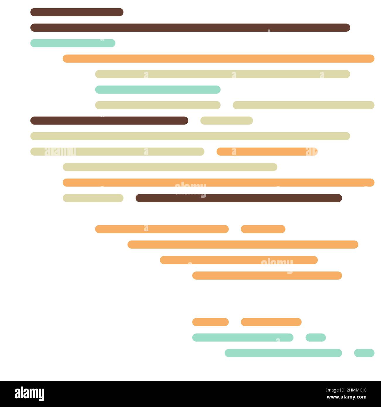 Cartoon coding simulated lines vector illustration Stock Vector Image ...