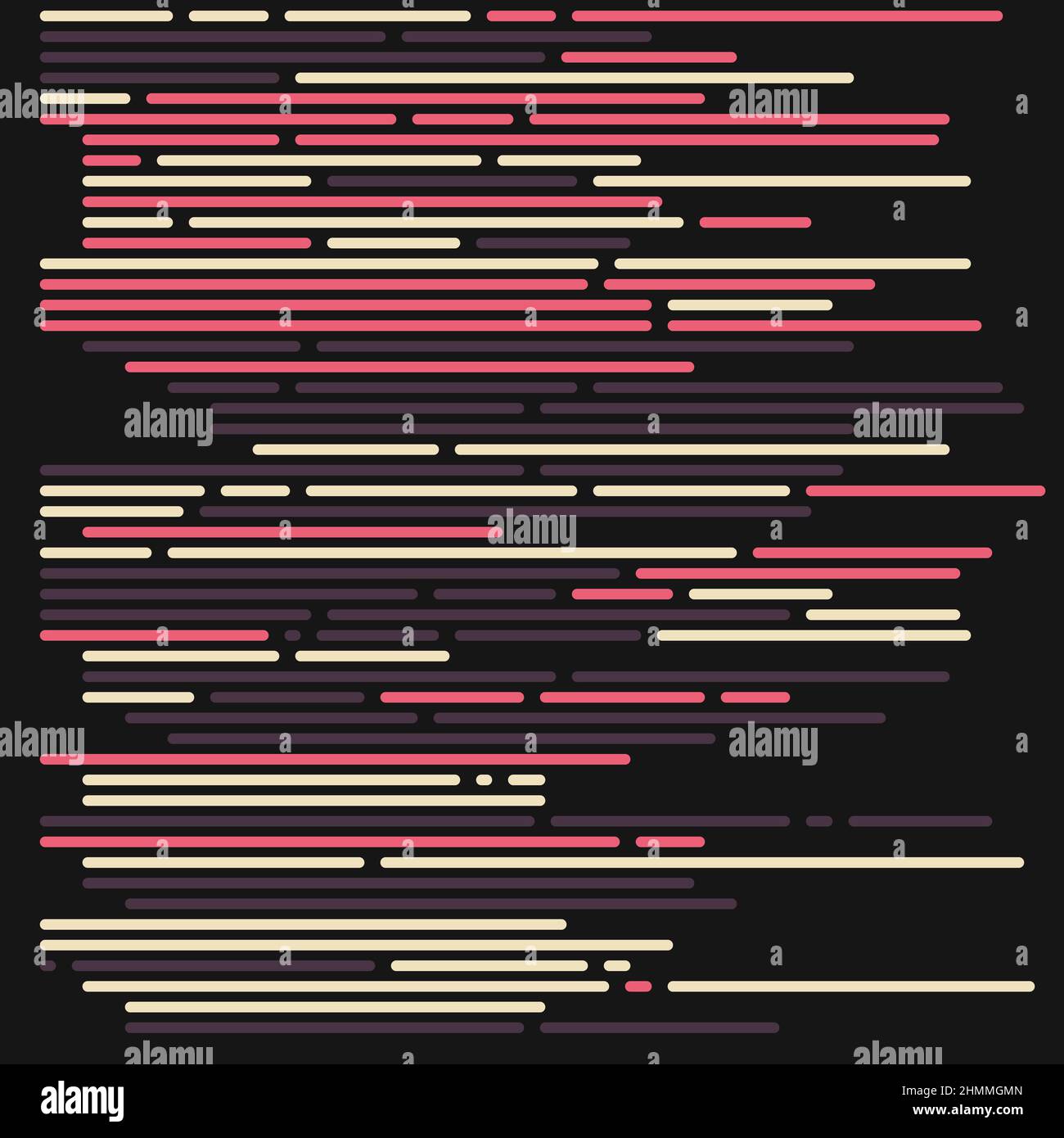 Cartoon coding simulated lines vector illustration Stock Vector Image ...