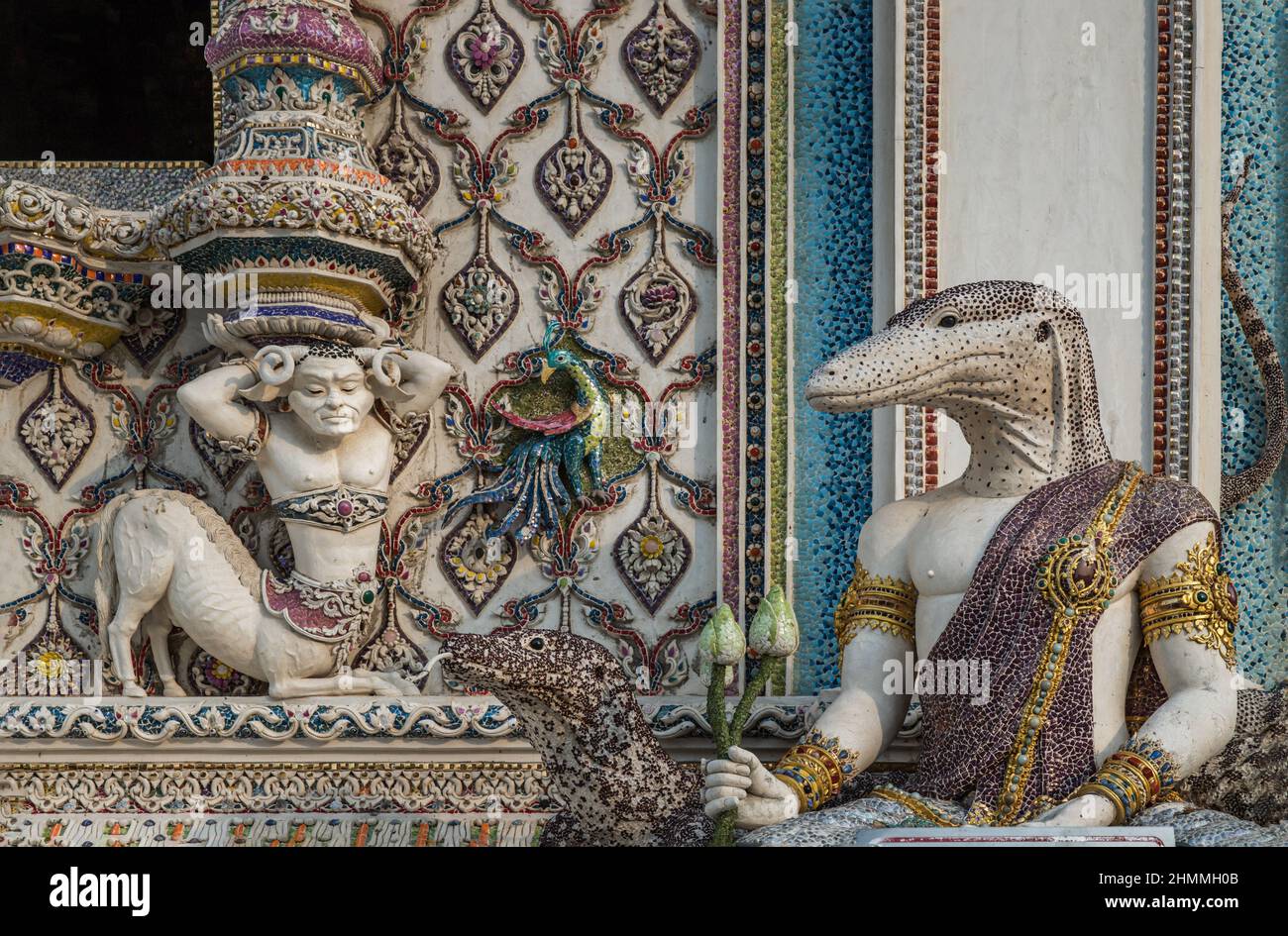 Bangkok, Thailand. Feb - 10, 2022 : Elaborate sculptures of monster is ...