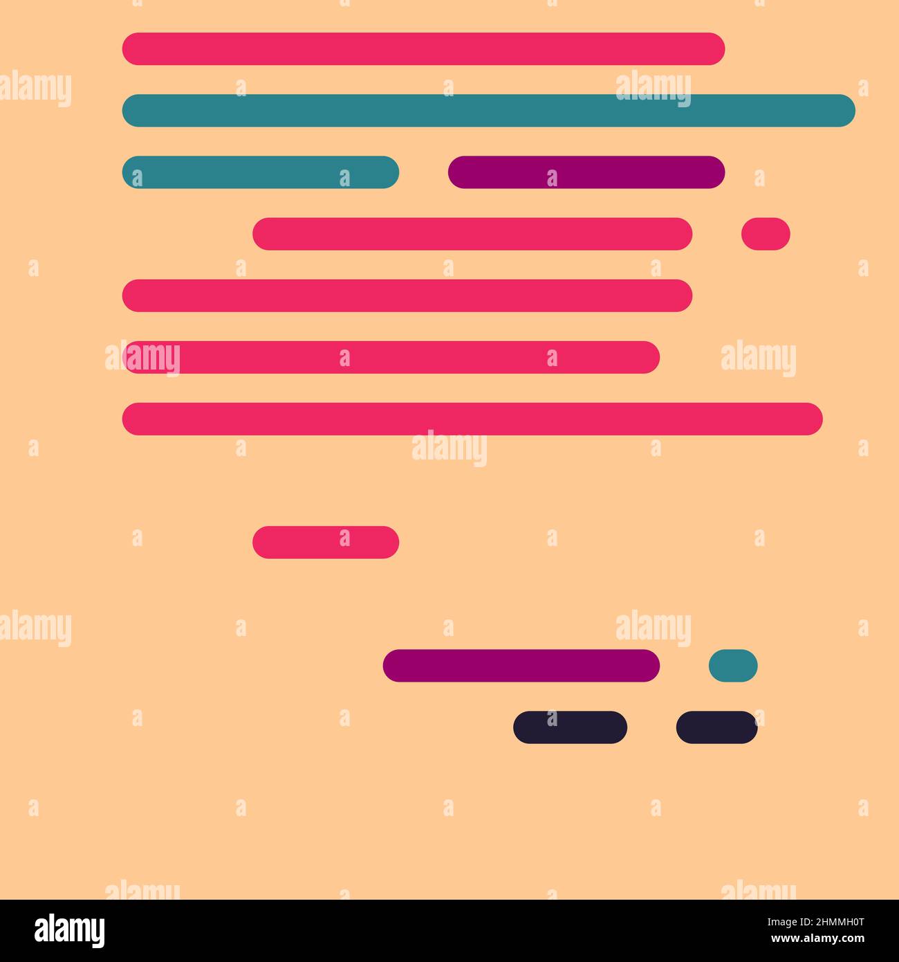 Cartoon coding simulated lines vector illustration Stock Vector Image ...