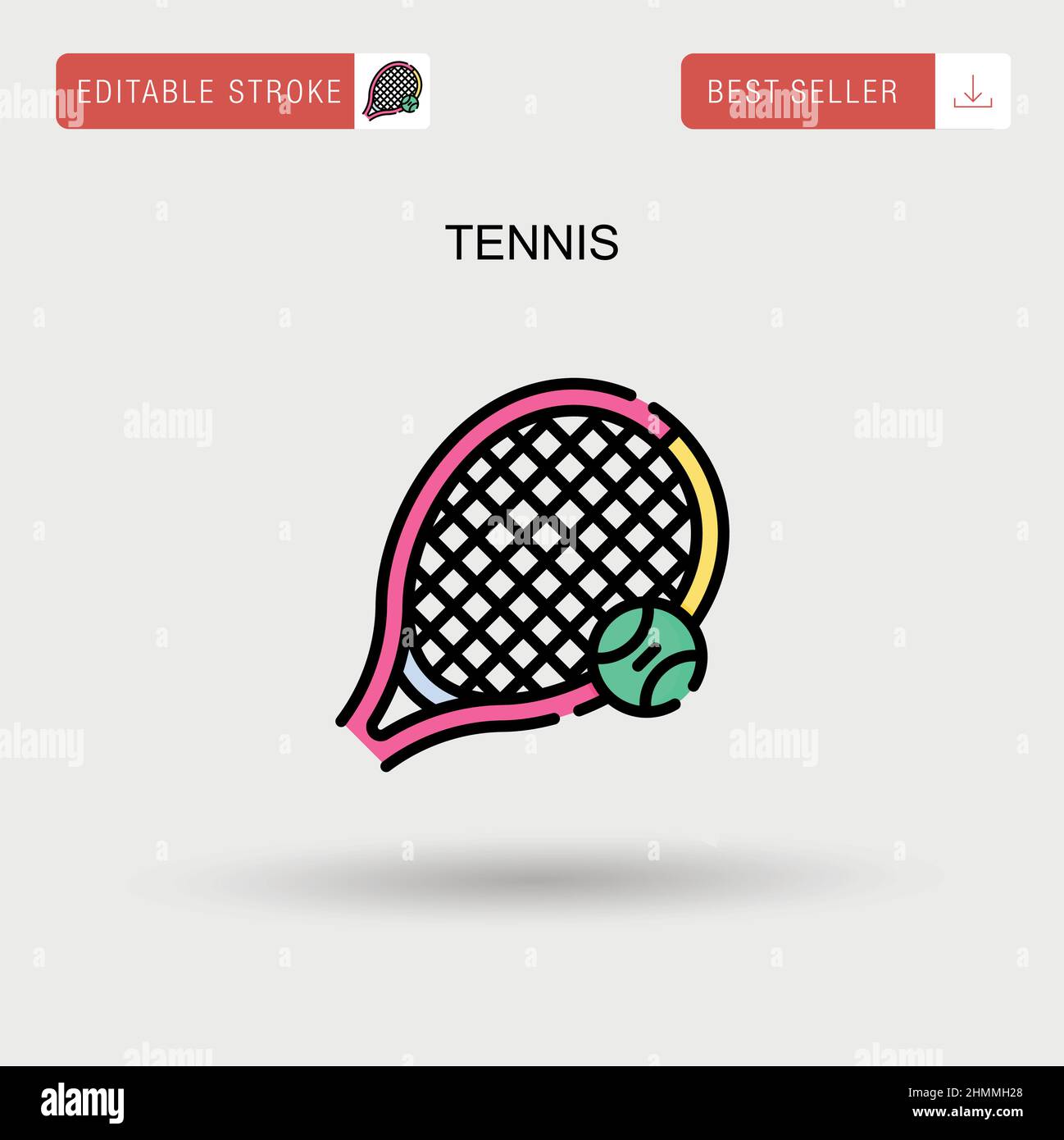Tennis Simple vector icon Stock Vector Image & Art - Alamy