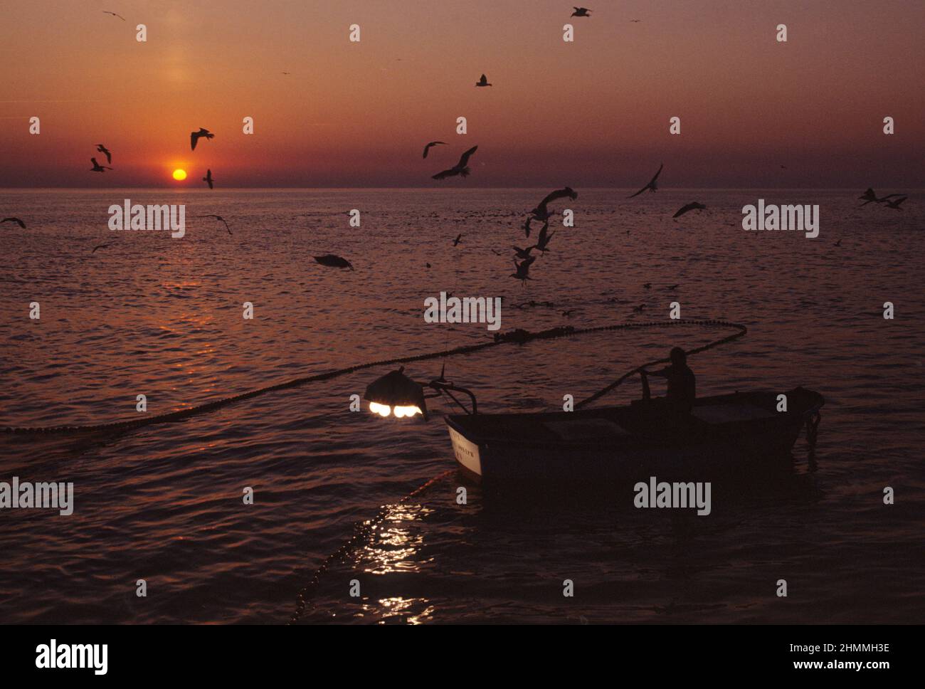 PECHE EN MER MEDITERRANEE Stock Photo - Alamy