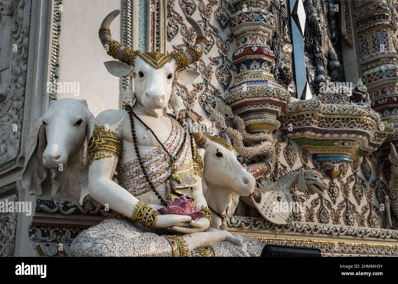 Bangkok, Thailand. Feb - 10, 2022 : Elaborate sculptures of monster is ...