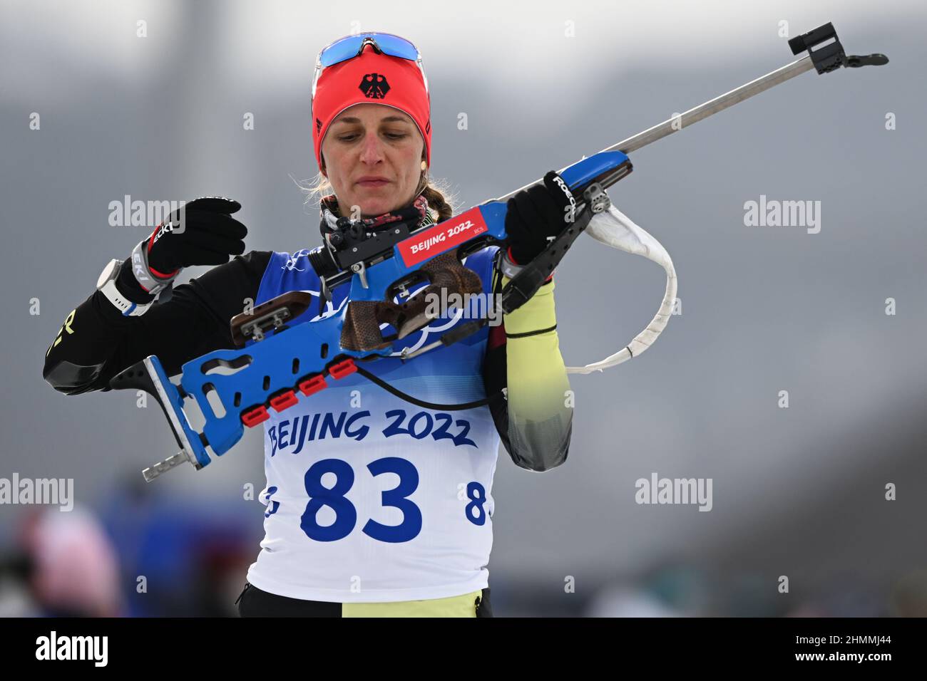 Zhangjiakou, China. 11th Feb, 2022. Olympics, biathlon, women, 7.5km ...