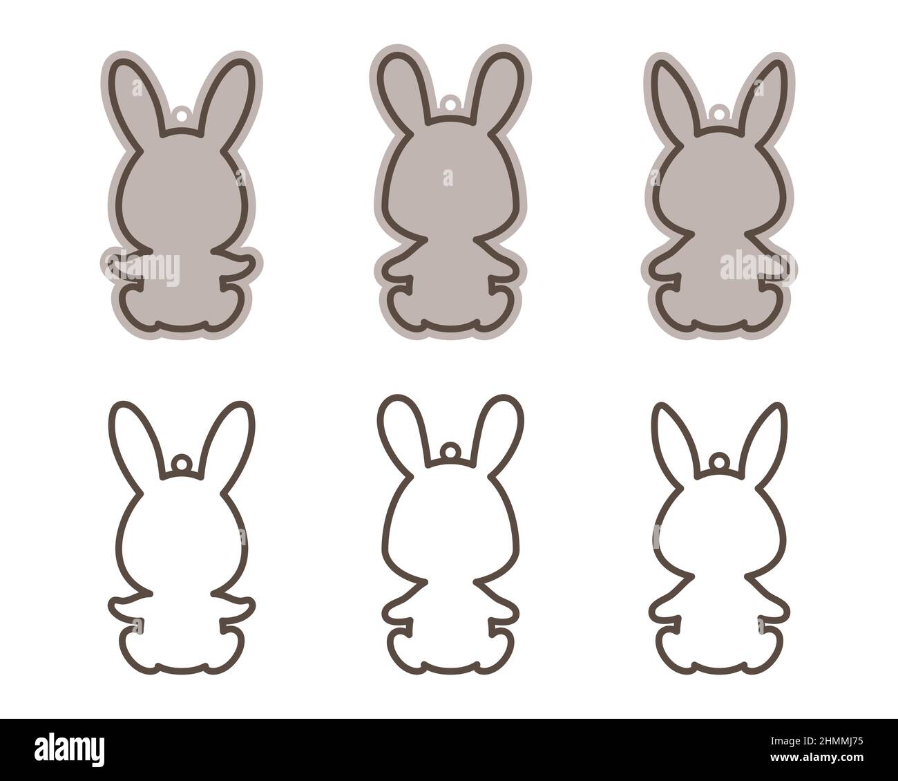 Easter Bunny Template Cut Out