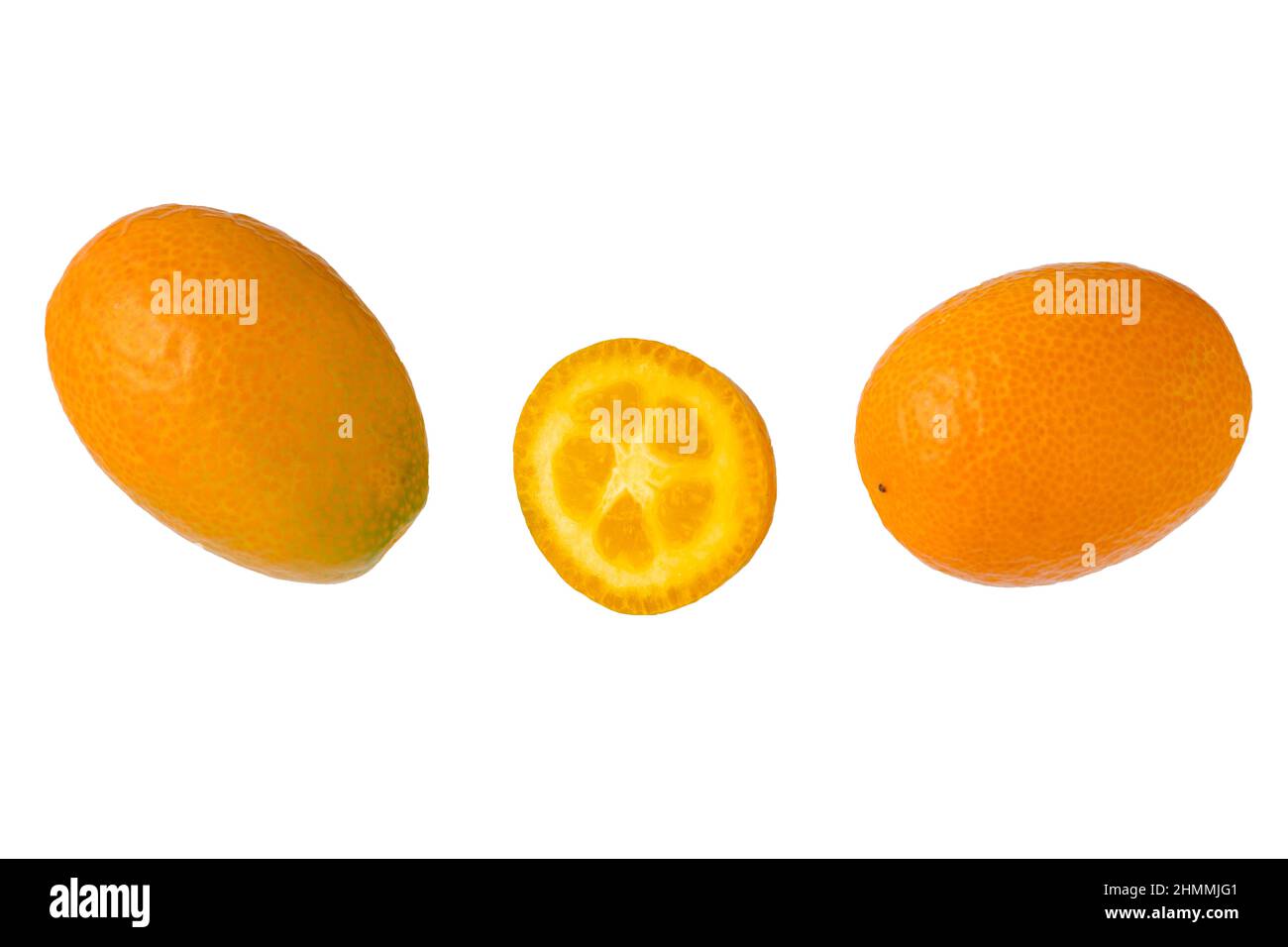 Close up photo of kumquat fruit on isolated white background Stock ...