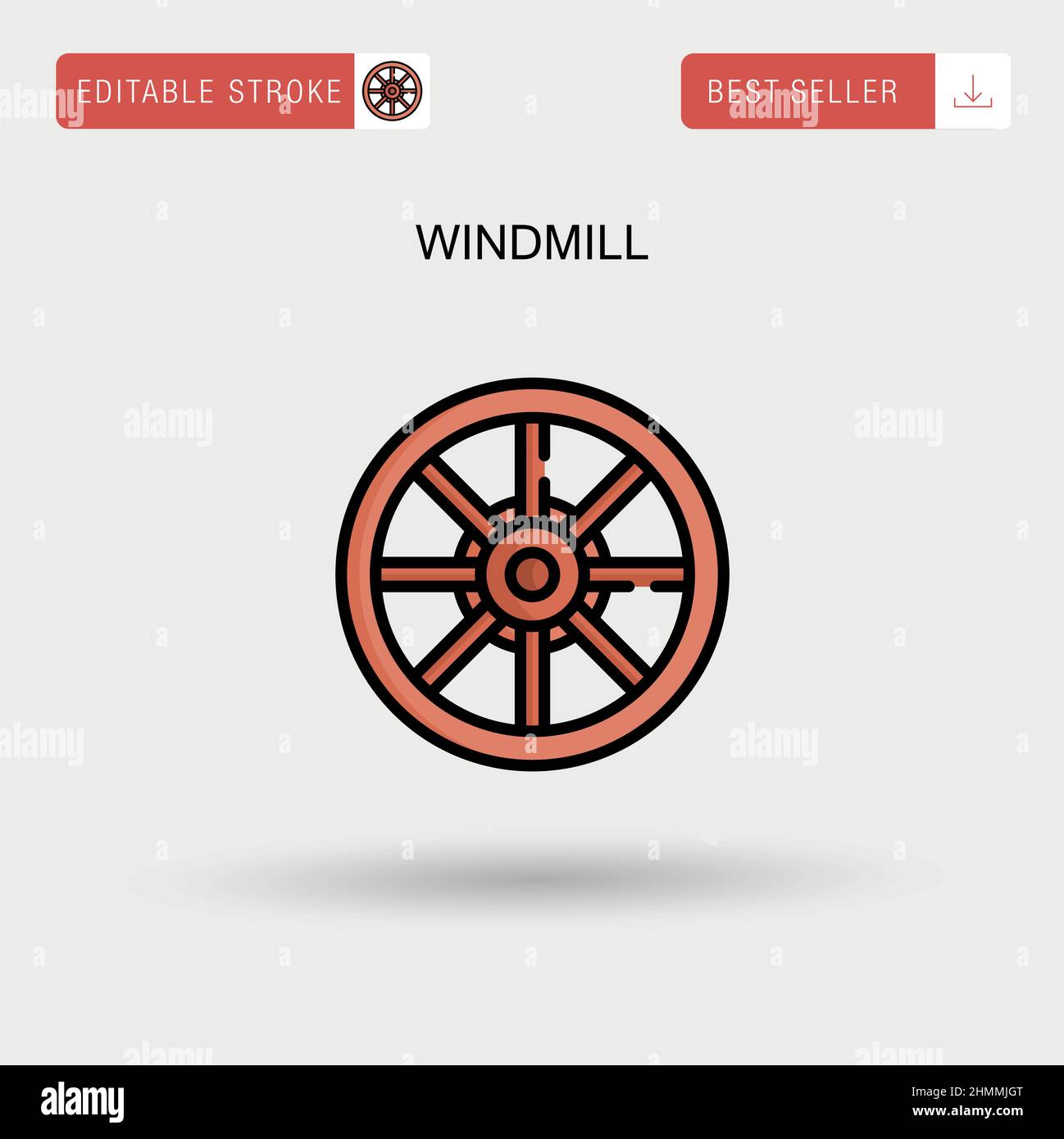 Windmill Simple vector icon Stock Vector Image & Art - Alamy