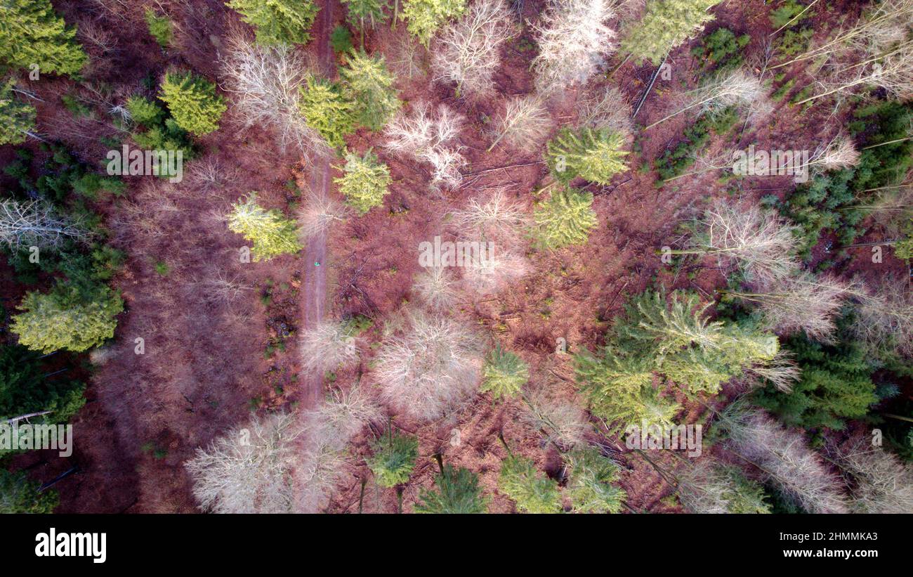 Rural landscape drone view hi-res stock photography and images - Alamy