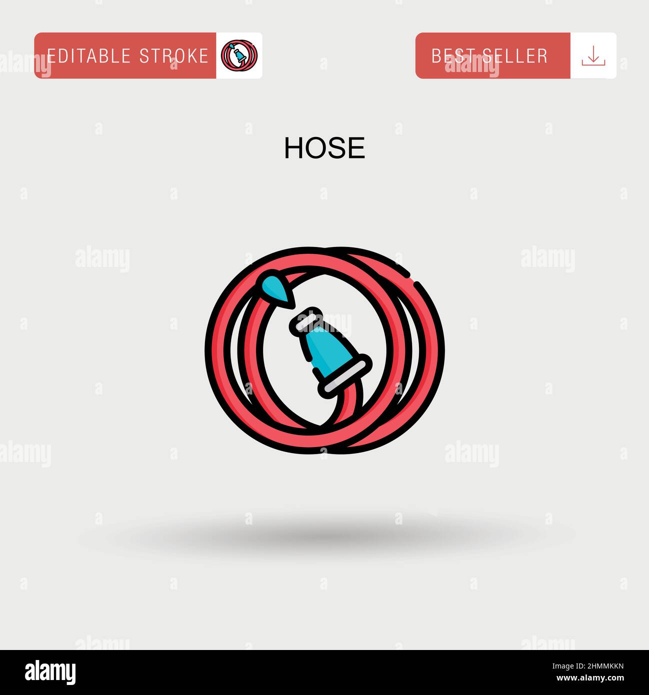 Metal garden hose Stock Vector Images - Alamy