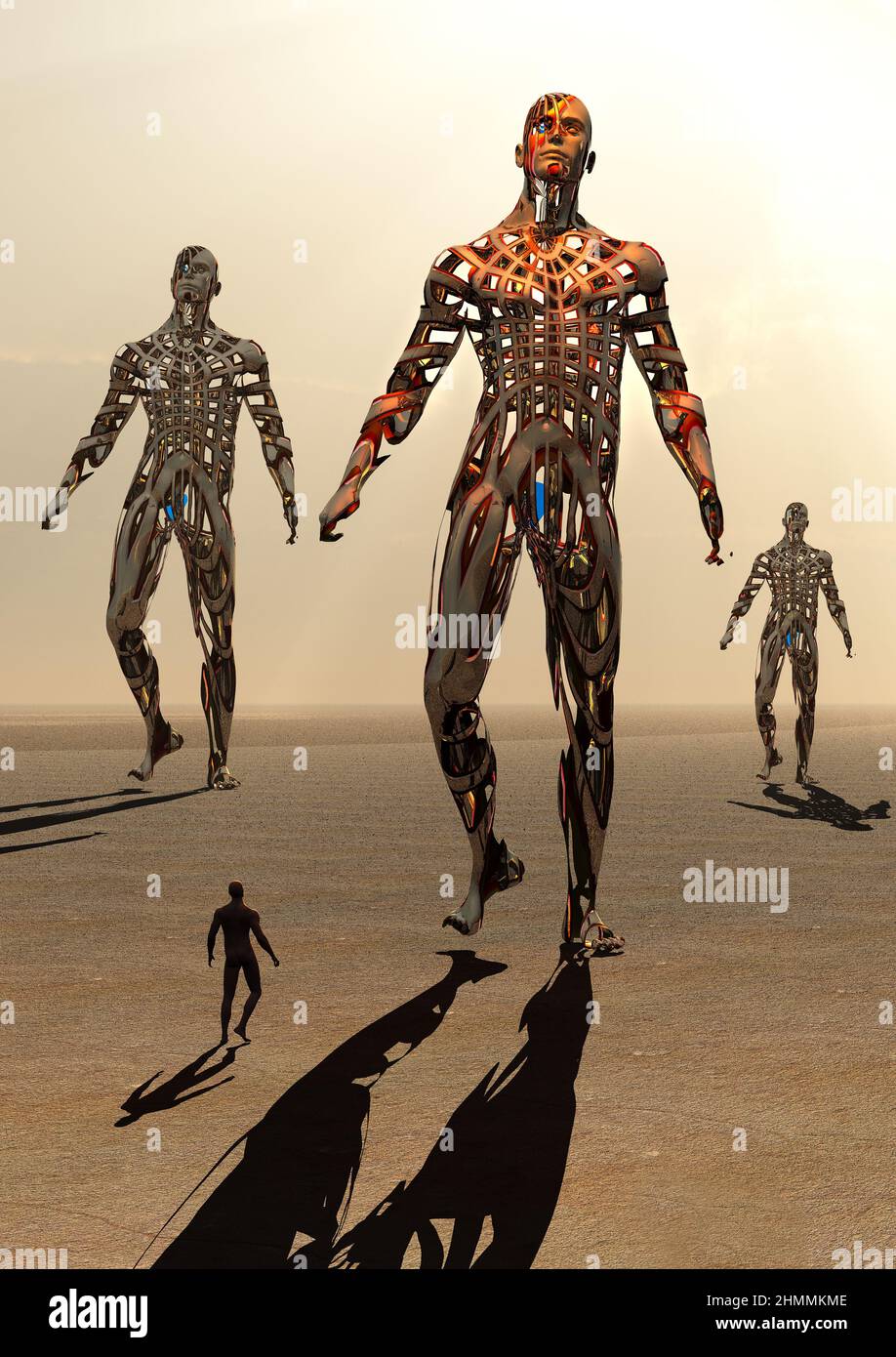 Man & Machines Stock Photo - Alamy