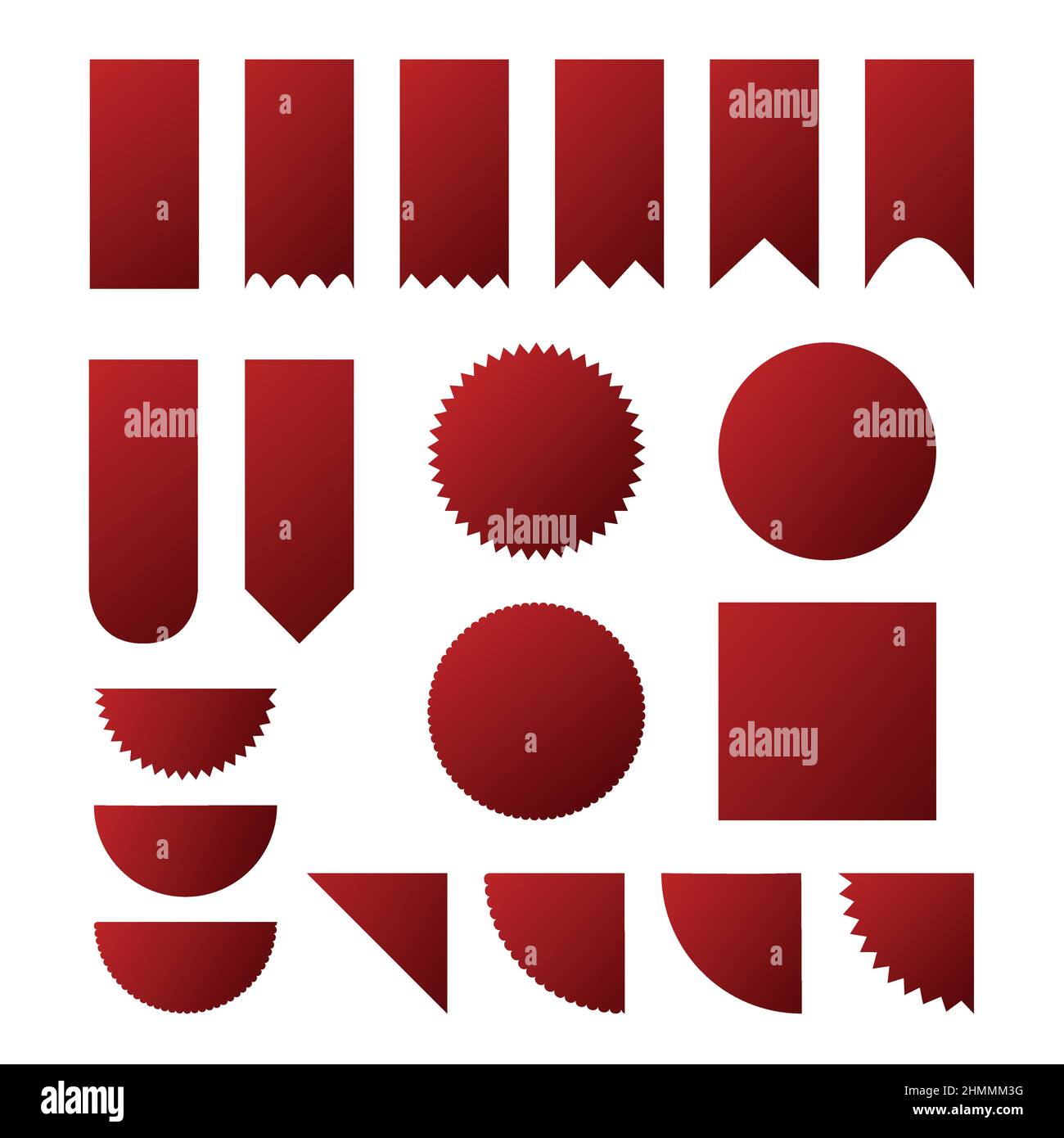 Red Label Banner Set. Vector Illustration Stock Vector Image & Art - Alamy