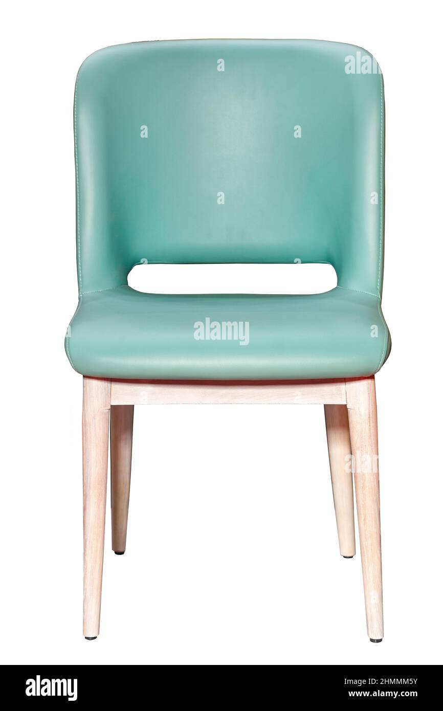 Green chair with wooden legs hi-res stock photography and images - Alamy