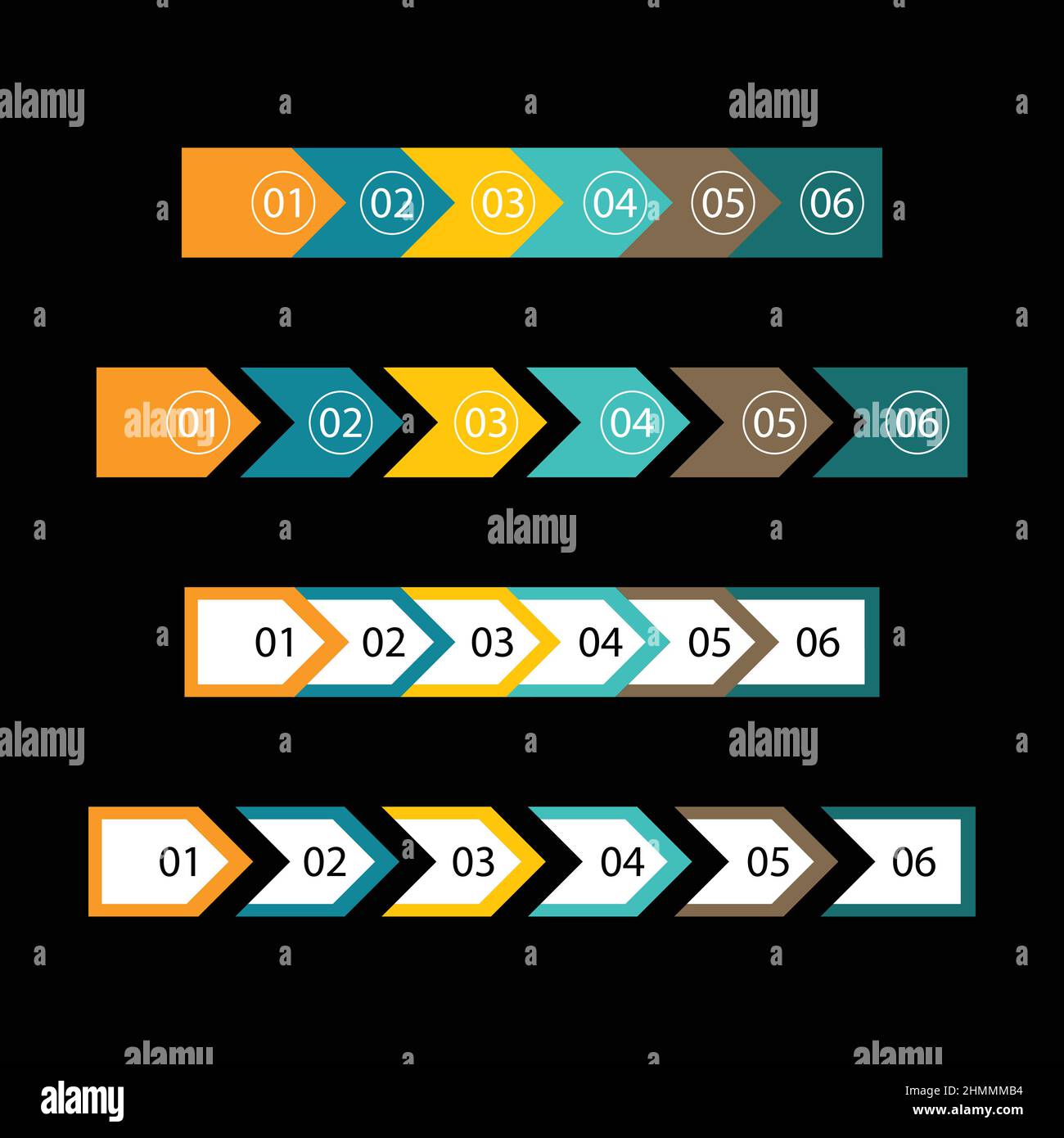 Business infographics template steps square Stock Vector Images - Alamy