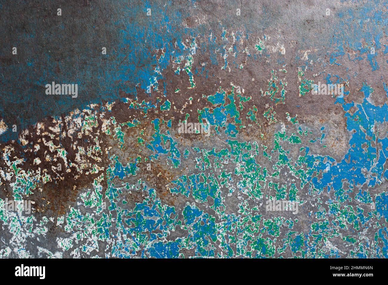 Closeup of the rusty painted metal texture Stock Photo - Alamy
