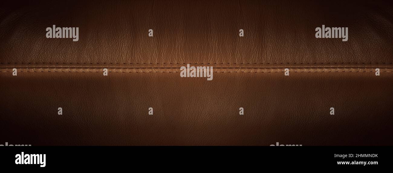 stitched leather background brown colors Stock Photo - Alamy
