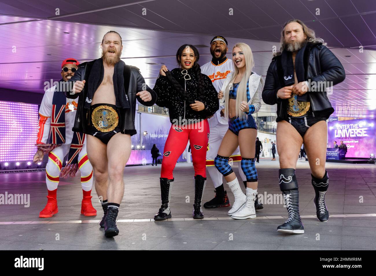 Olympic Way, Wembley Park, UK. 11th February 2022. WWE Superstars ...