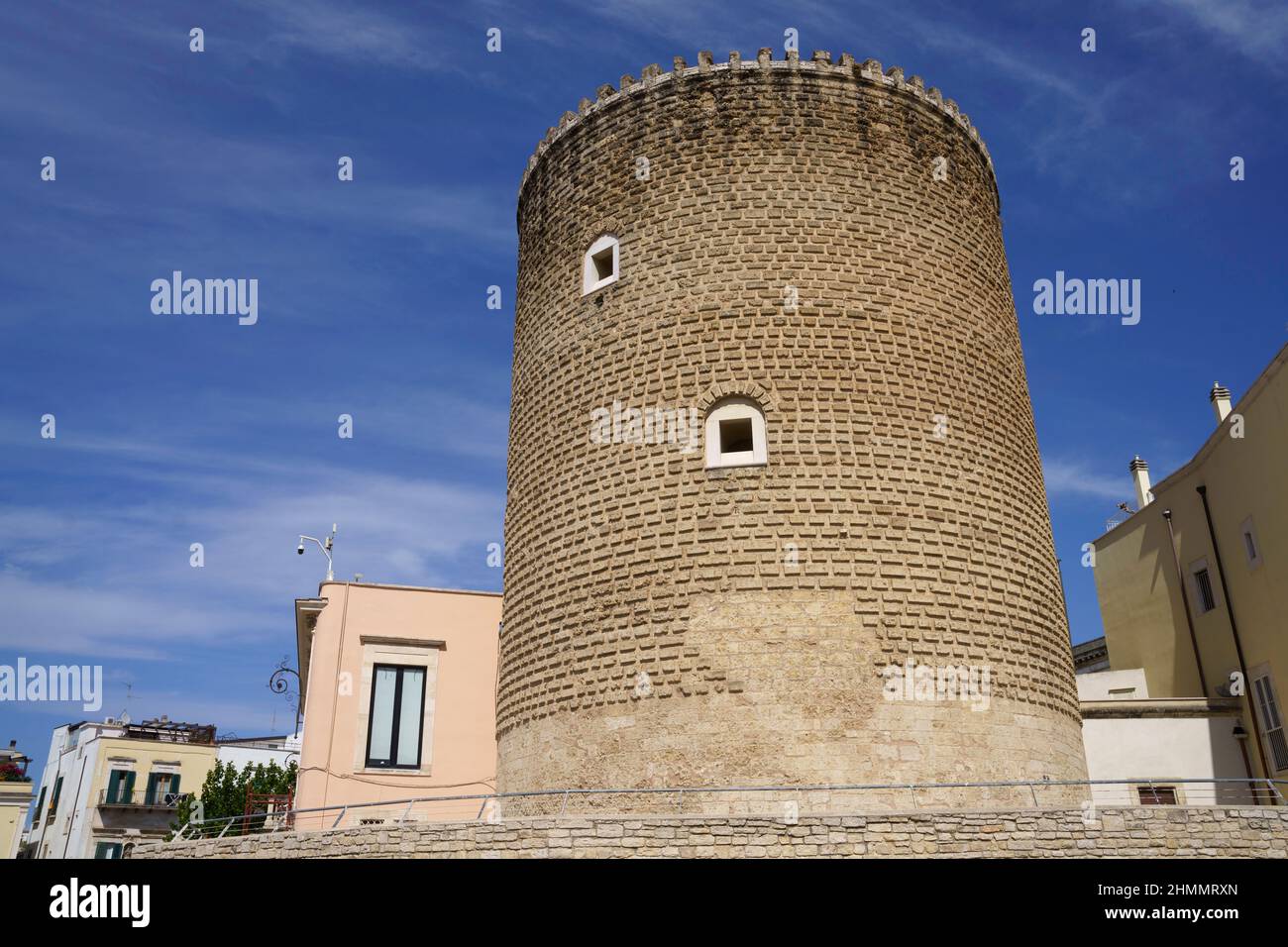 Bitonto, historic city in Bari province, Apulia, Italy: historic tower ...