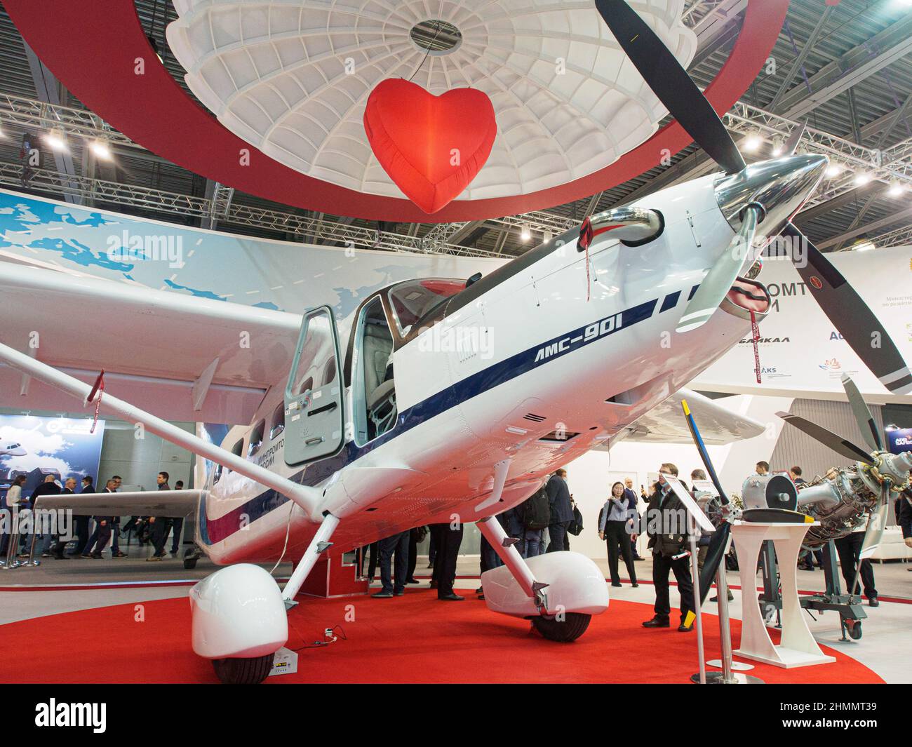 Russian light multipurpose aircraft LMS-901 "Baikal" seen at the 9th ...