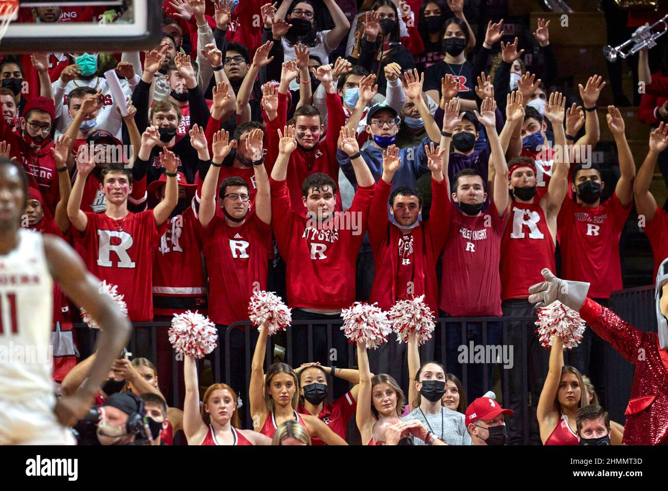The rutgers scarlet knights student section hi-res stock photography ...