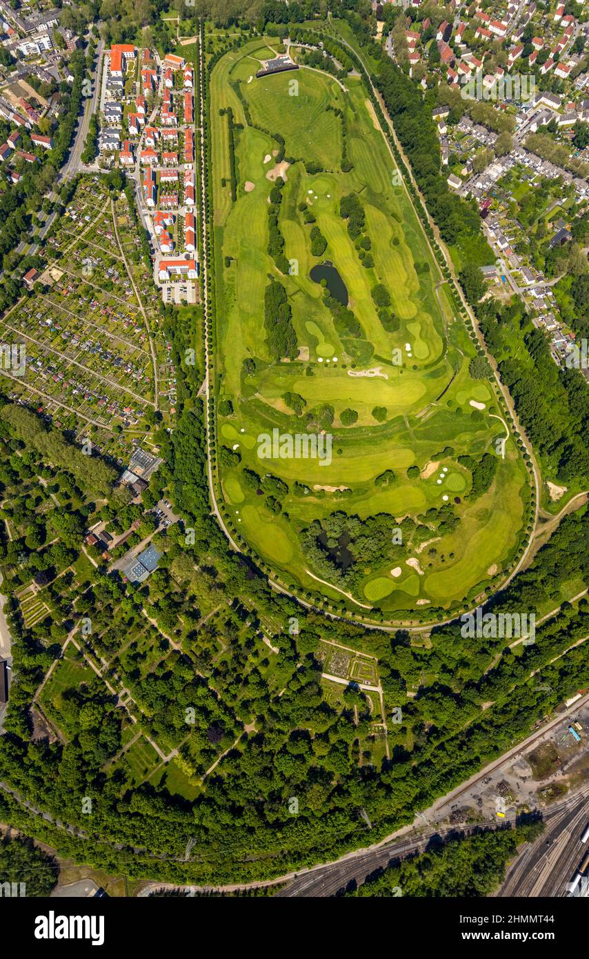 Aerial photograph, Horst Golf Course at Horst Castle, Horst ...