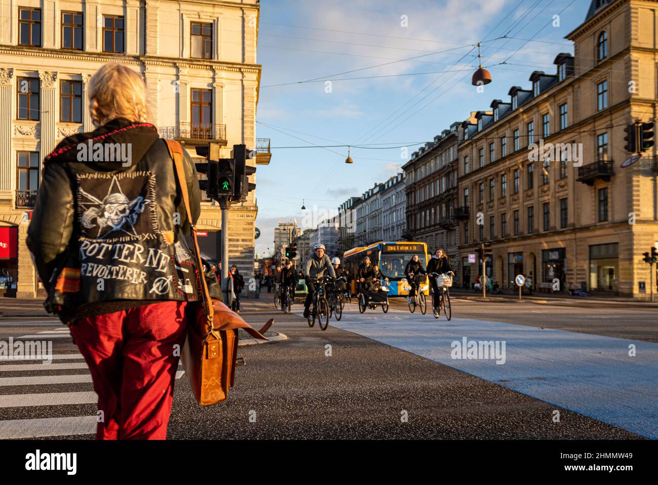 Denmark sidewalks and pedestrian Stock Photo - Alamy