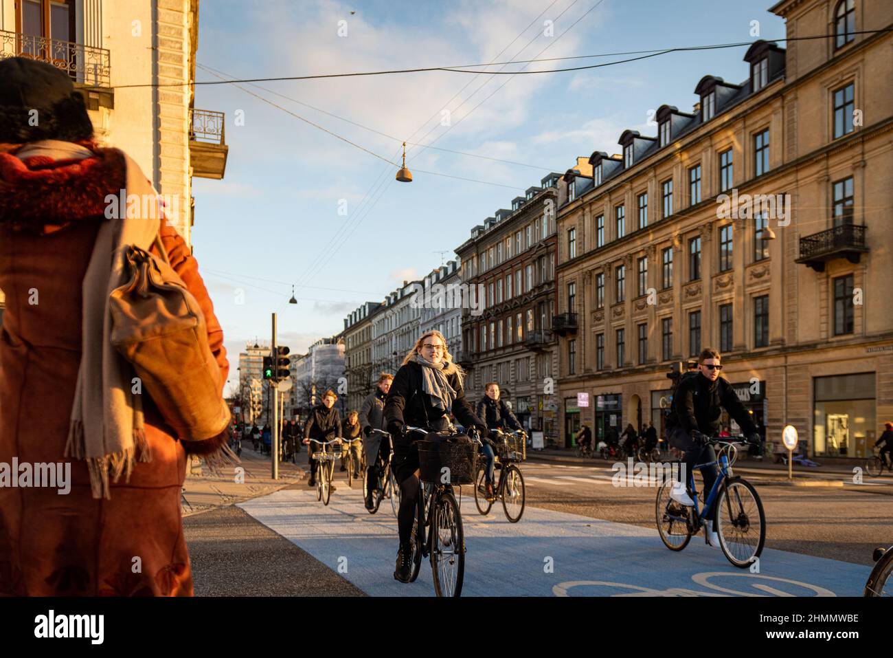 Denmark sidewalks and pedestrian Stock Photo - Alamy