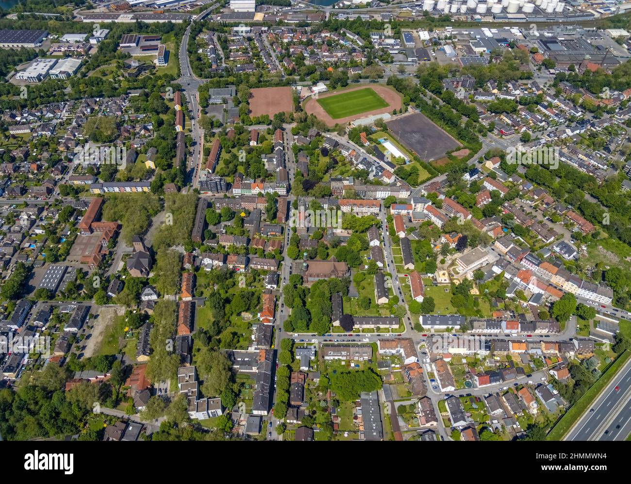 Aerial view, perspective local supply centre Hessler, Fersenbruch ...