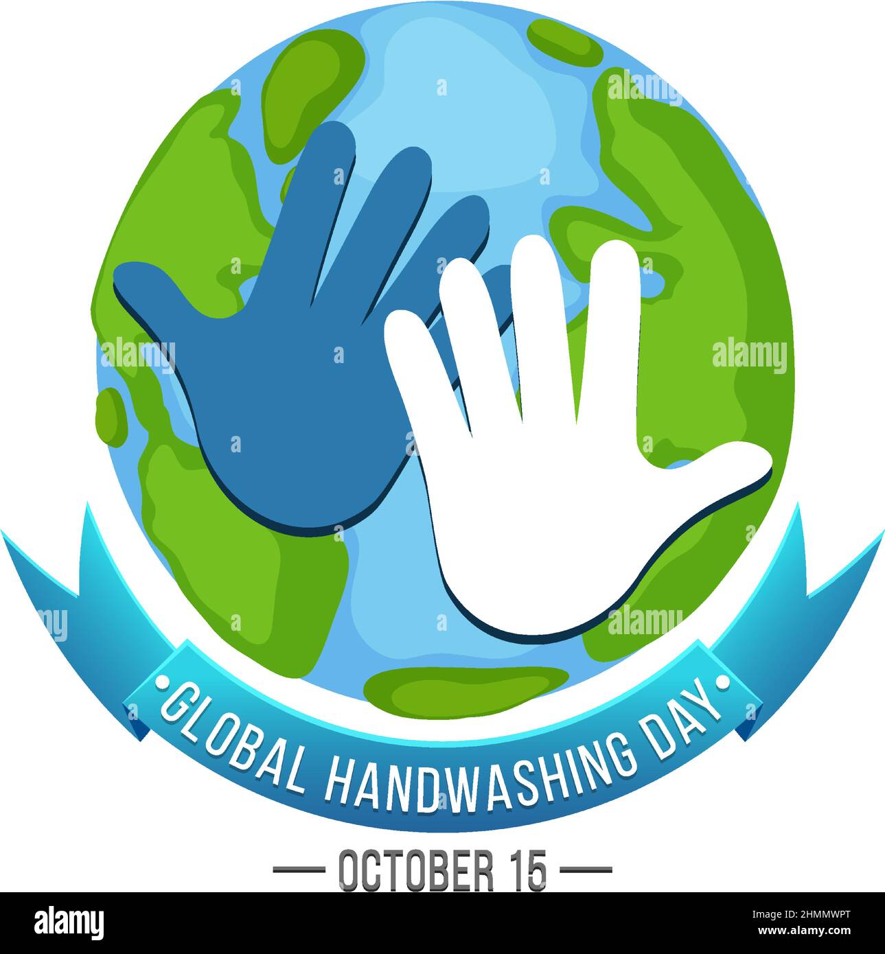 Global Handwashing Day Banner Design Illustration Stock Vector Image