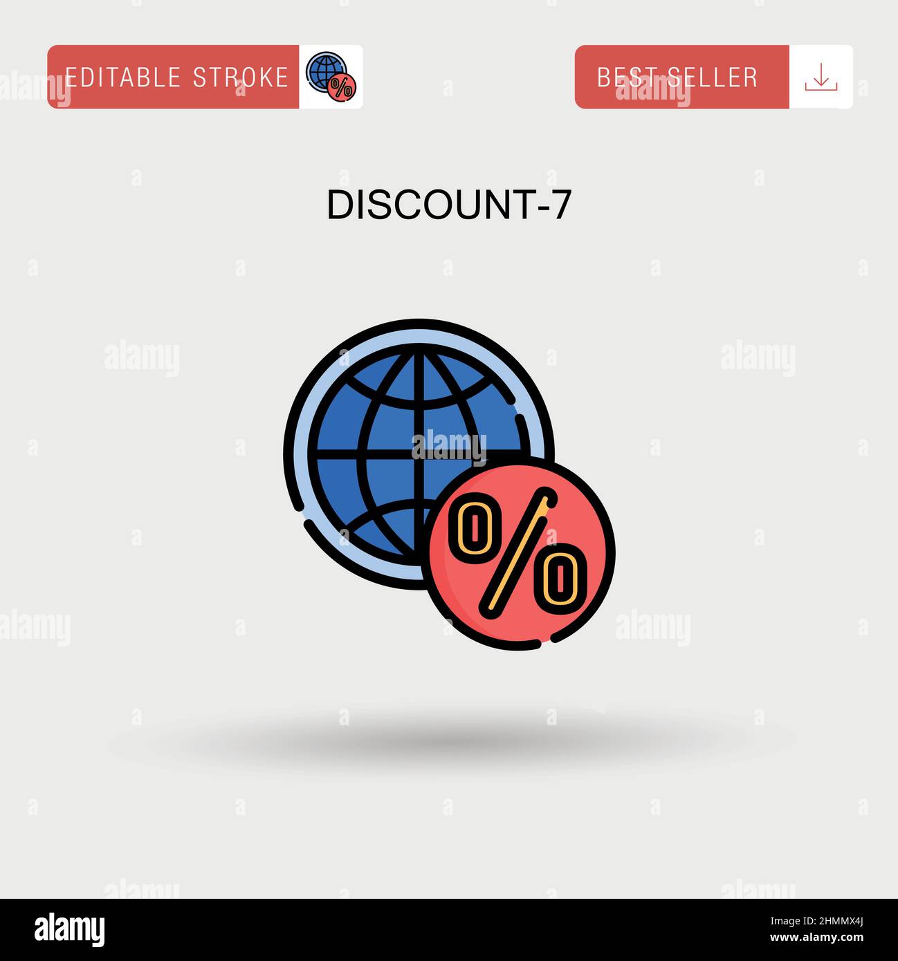 Discount-7 Simple vector icon Stock Vector Image & Art - Alamy