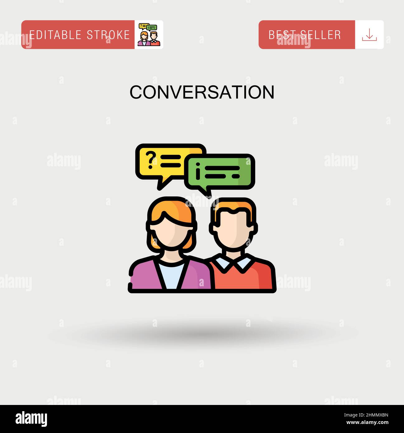 Group conversation Stock Vector Images - Alamy