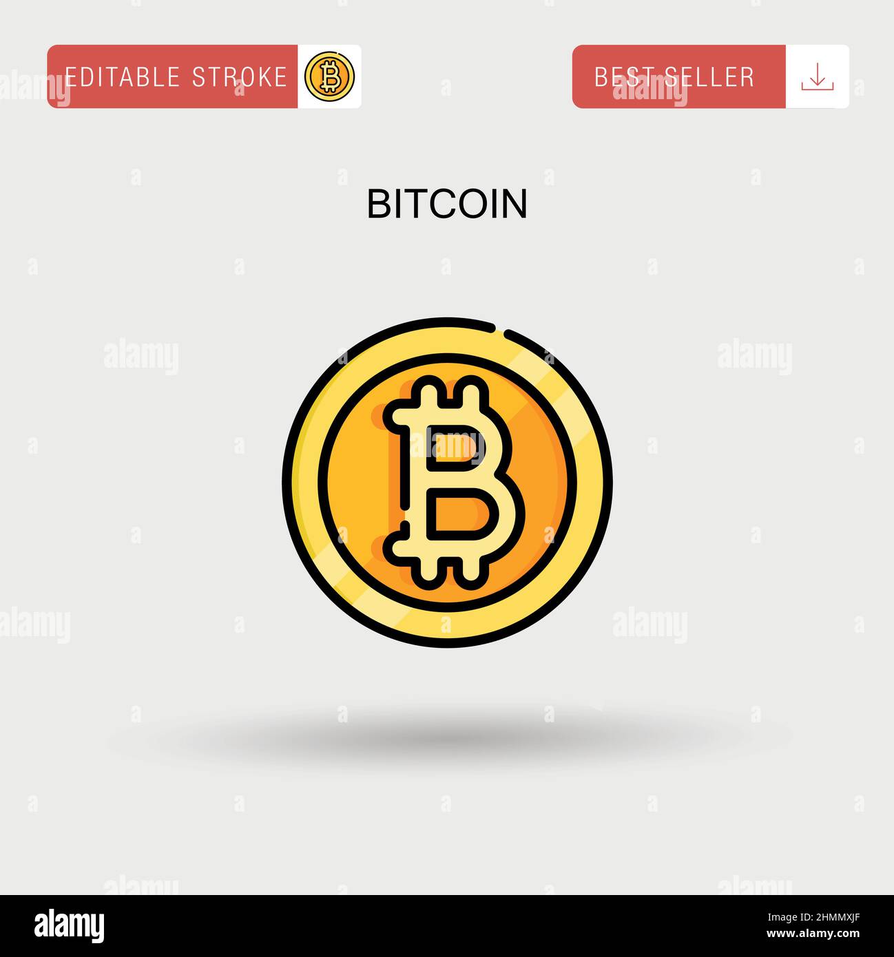 Bitcoin Simple vector icon Stock Vector Image & Art - Alamy