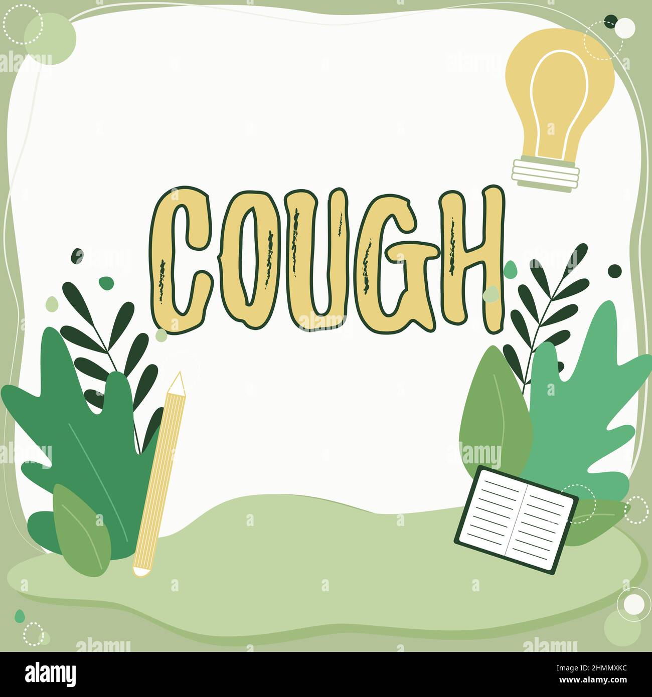 Conceptual display Cough. Business showcase sudden expulsion of air ...