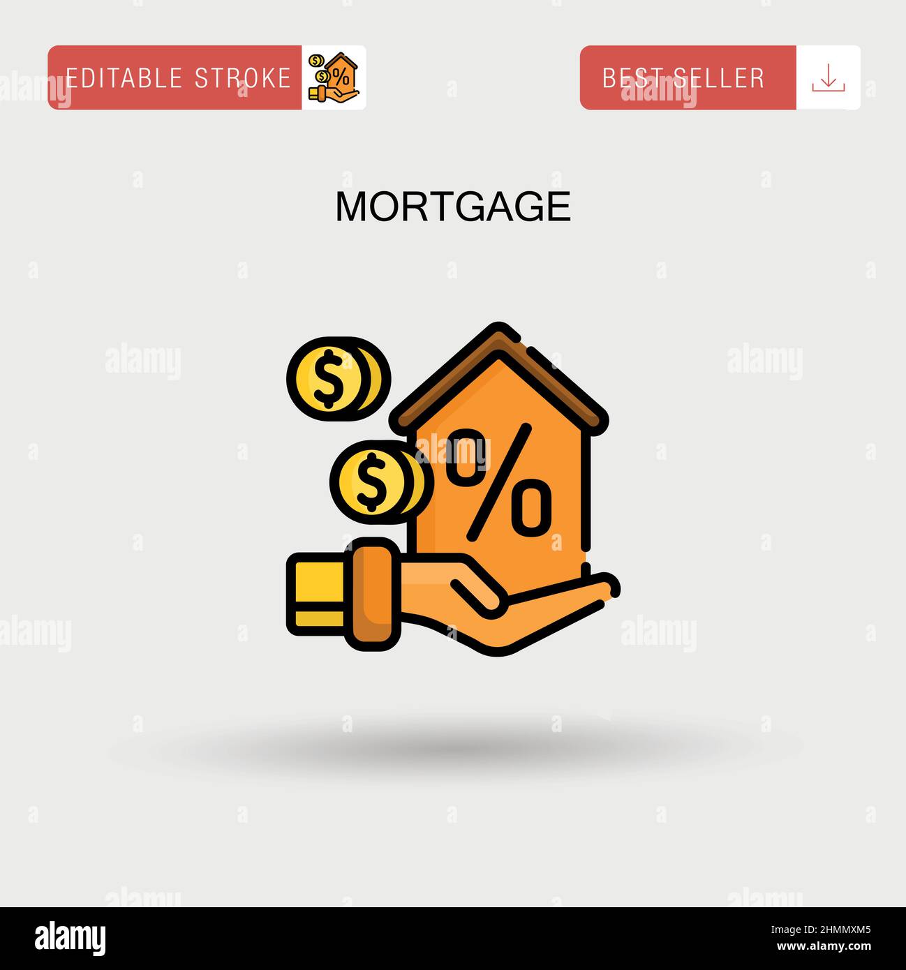 Mortgage loan icon Stock Vector Images - Alamy