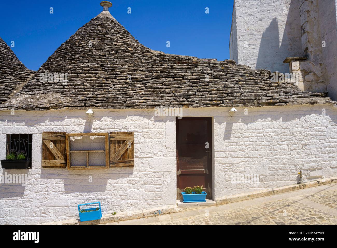 Alberobello, Bari province, Apulia, Italy: exterior of the famous ...
