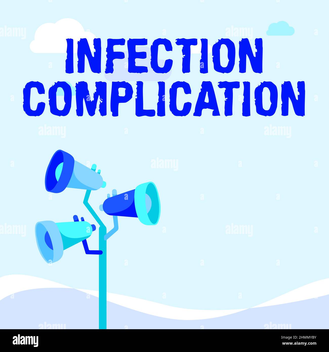 Hand writing sign Infection Complication. Concept meaning unwanted ...