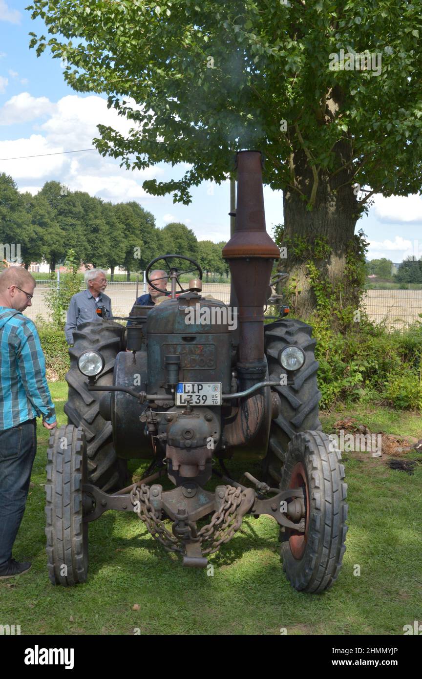 Lanz Bulldog tractor Stock Photo - Alamy