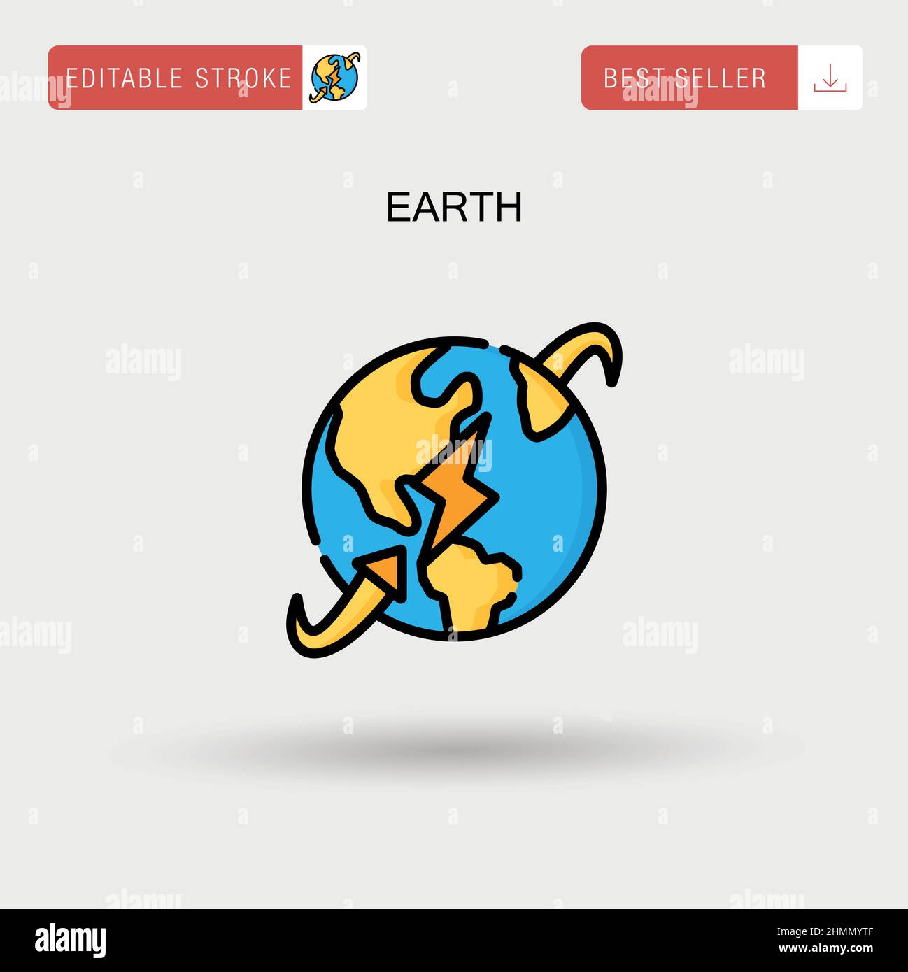 Earth Simple vector icon Stock Vector Image & Art - Alamy