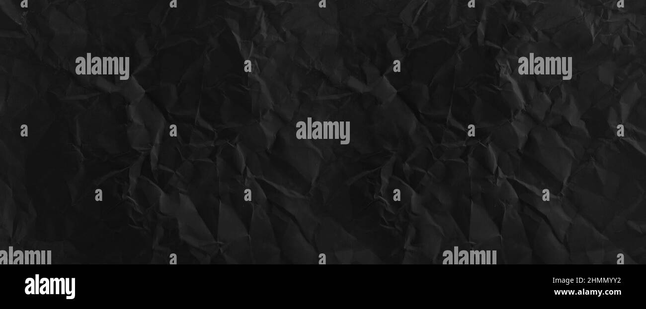 crumpled black paper texture Stock Photo - Alamy