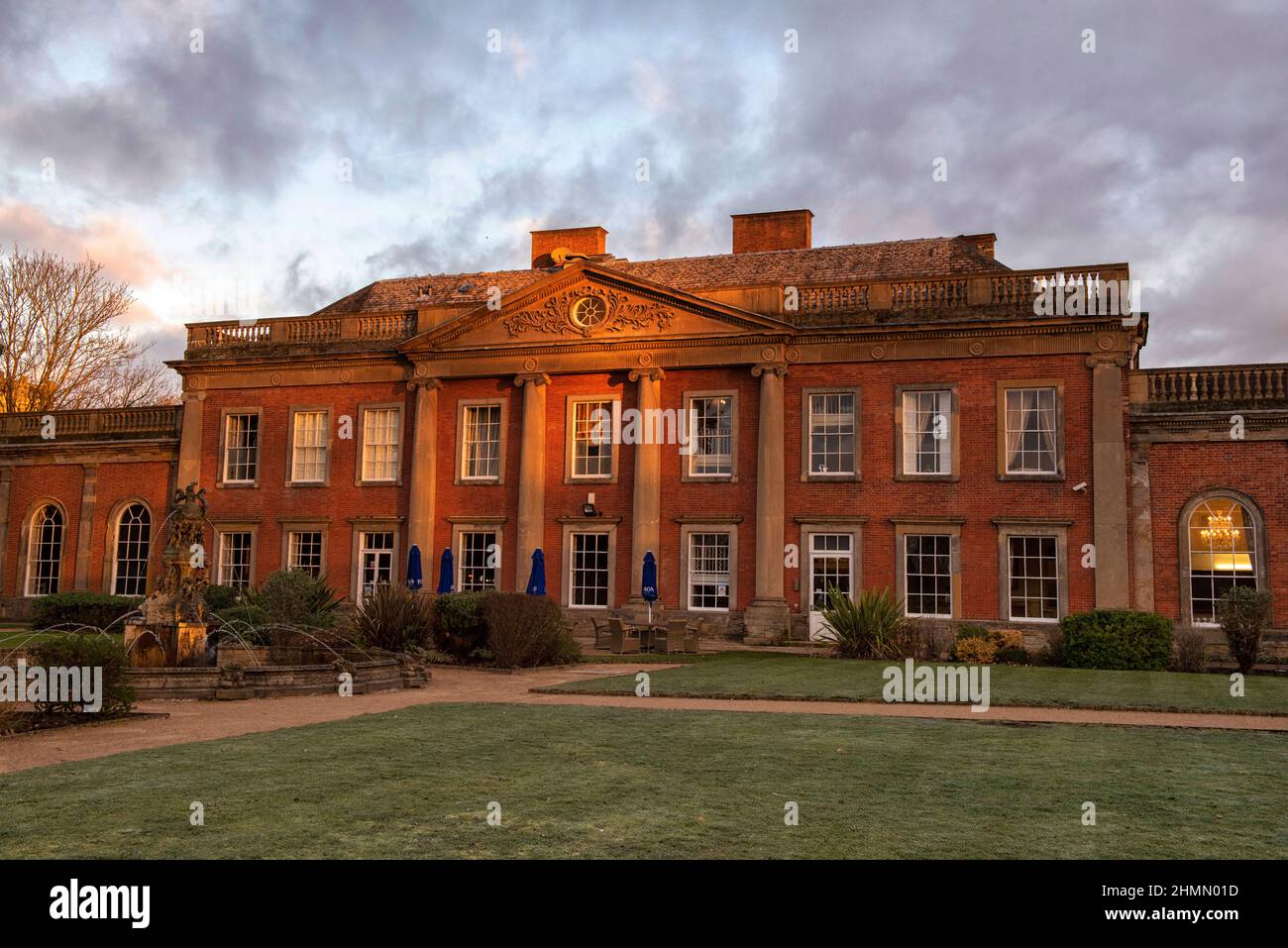Sunrise at Colwick Hall Hotel in Nottingham, Nottinghamshire England UK ...